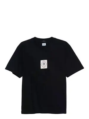 C.P. COMPANY Logo-patch T-shirt - Blue
