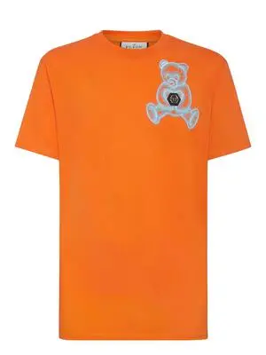 Philipp Plein Teddy Bear-print Cotton T-shirt - Orange