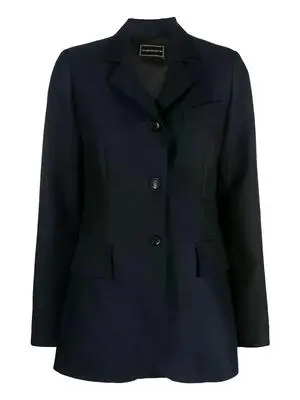 10 CORSO COMO 10 CORSO COMO Single-Breasted Notched Blazer Blue