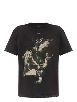 Off-White Graphic Print T-shirt - Black