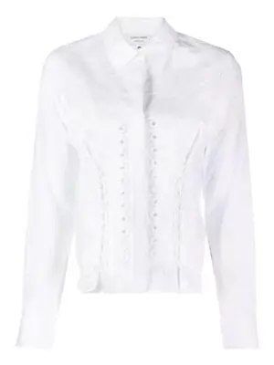 MARINE SERRE Regenerated Corset Shirt - White