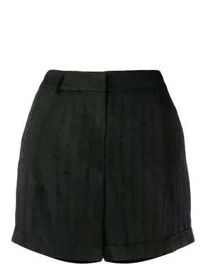Off-White Tone-on-tone Logo Shorts - Black