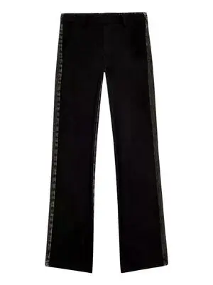DIESEL® Paneled Denim Trousers - Black