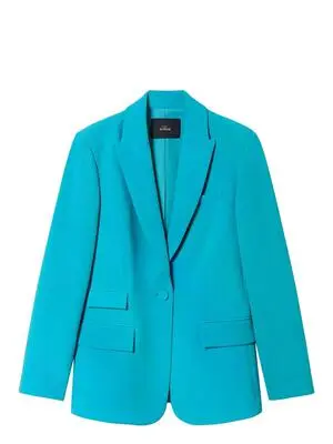 TWINSET Cady-texture Blazer - Blue