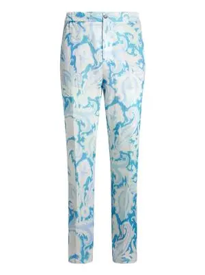 Etro Paisley-print Trousers - Blue