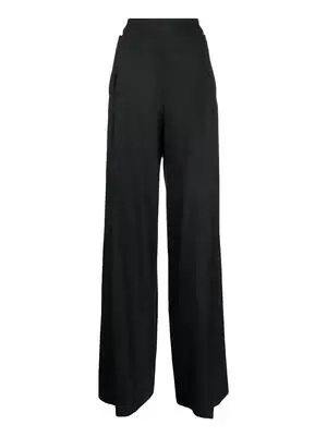 Off-White High-waisted Flared Trousers - Black