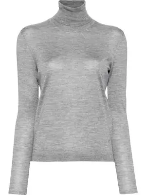 TOM FORD Turtleneck Knitted Top - Grey