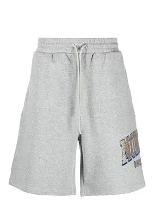 Moncler Logo-print Shorts - Grey