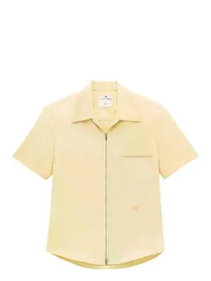 COURREGES Courrèges Logo-Appliqué Twill Shirt