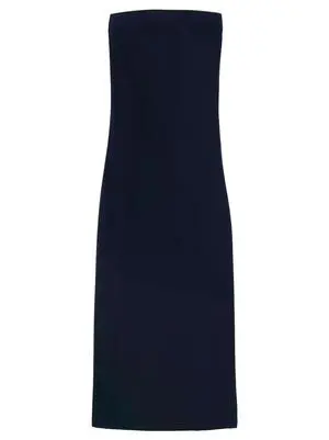 Norma Kamali Strapless Side-slit Dress - Blue