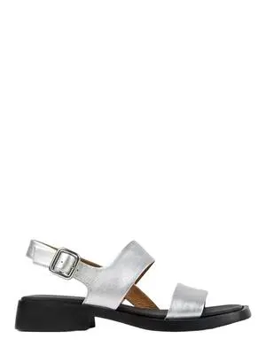 Camper Dana Slingback Sandals Silver