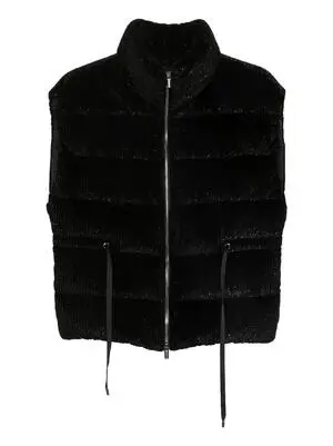 Peserico Corduroy Gilet - Black