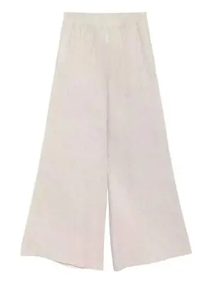 Fabiana Filippi Wide Leg Linen Trousers - Neutrals