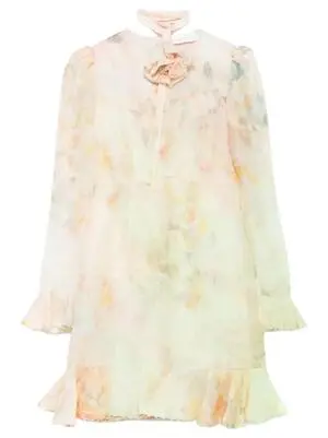 ZIMMERMANN Crush Flower Mini Dress