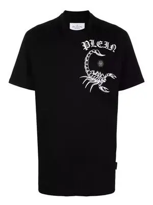 Philipp Plein Chest Logo-print Detail T-shirt Black
