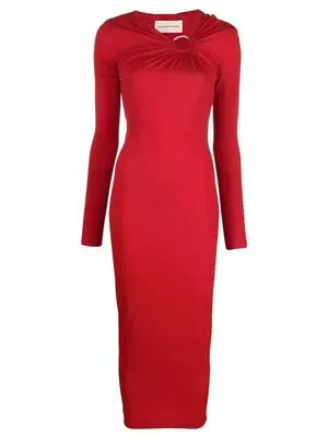 Alexandre Vauthier Cut-out Midi Dress - Red