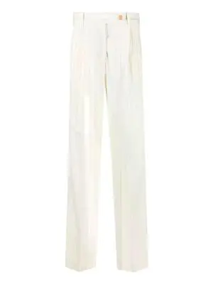 Zimmermann Luminosity Pinstriped Tailored Trousers - Neutrals