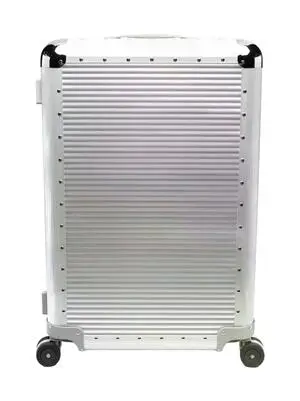 FPM MILANO Bank S Spinner 76cm Studded Aluminum Suitcase - Silver