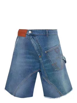 JW ANDERSON Twisted Denim Shorts