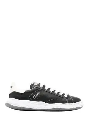 Mihara Yasuhiro Charles Lace-up Leather Sneakers - Black