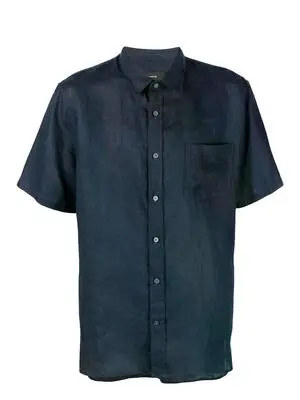 Vince Chest Patch-pocket Detail Shirt - Blue