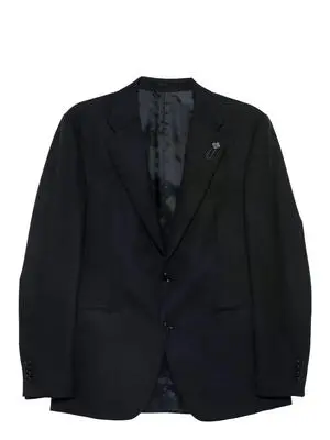 LARDINI Wool Blazer - Blue