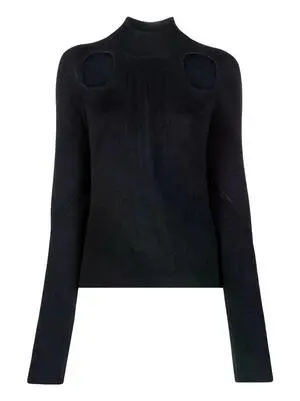 Zadig&Voltaire Micky Cut-out Merino-wool Jumper - Blue