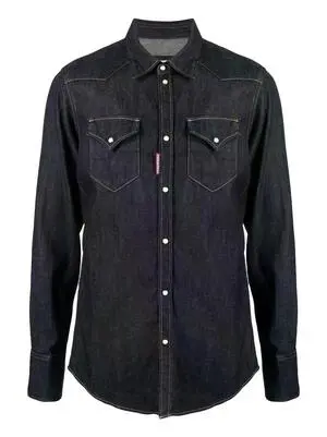 Dsquared2 Dark-wash Denim Shirt - Blue