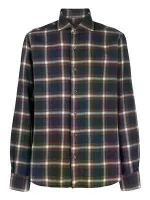 ORIAN Plaid Flannel Shirt - Blue