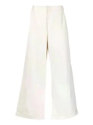Etro Low-rise Wide-leg Trousers - Neutrals