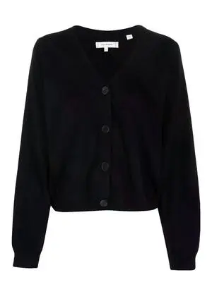 Chinti & Parker Cropped V-neck Wool Cardigan - Blue