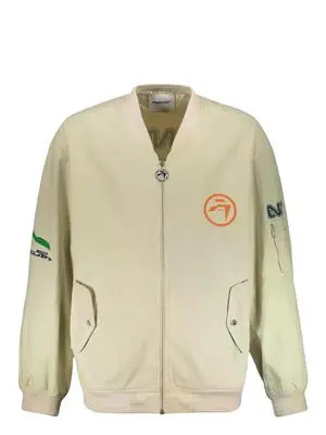 AMBUSH Logo-print Bomber Jacket - Neutrals