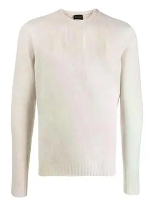 DRUMOHR Crew-neck Cashmere Jumper - Neutrals