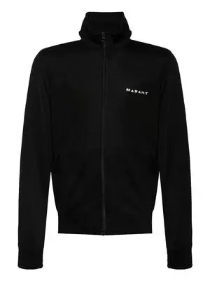 MARANT Ronny Stripe-detail Jacket - Black