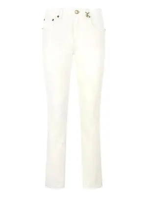 Roberto Cavalli Python-print Jeans - Neutrals