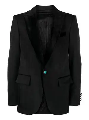 Roberto Cavalli Single-breasted Blazer - Black