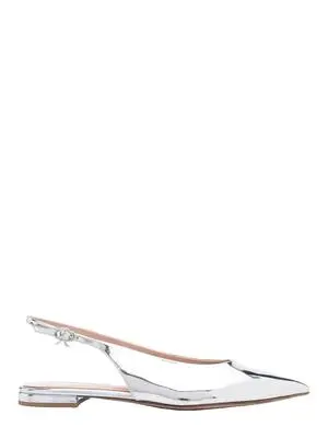 GIANVITO ROSSI Robbie Ballet Flats - Silver