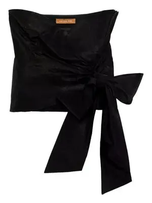 REJINA PYO Kunika Draped Blouse - Black