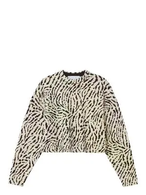 PROENZA SCHOULER WHITE LABEL Animal-Pattern Jacquard Jumper