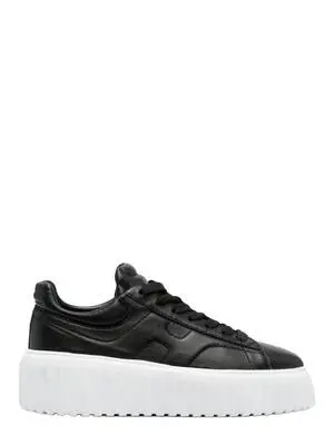 Hogan Flatform Lace-up Sneakers - Black
