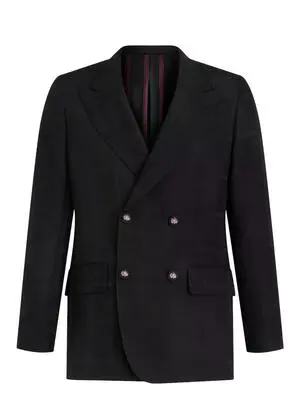 Etro Wool Double-breast Jacket - Black