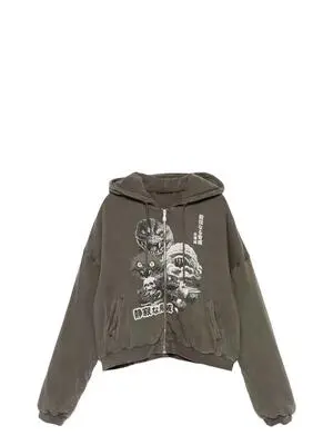LỰU ĐẠN Padded Hoodie - Grey