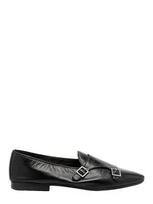 HENDERSON BARACCO Buckle Detail Leather Slippers - Black