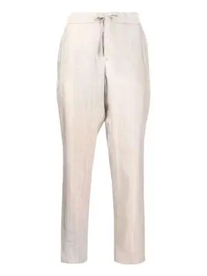 Lorena Antoniazzi Striped Slim-cut Trousers - Neutrals