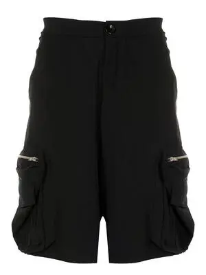 AMIR SLAMA Zip-pocket Cargo Shorts - Black