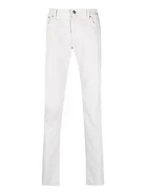 Corneliani Low-rise Skinny Trousers - Grey