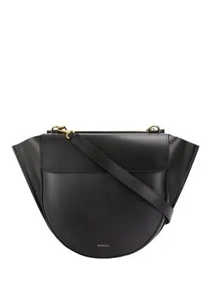 WANDLER Hortensia Leather Tote Bag - Black