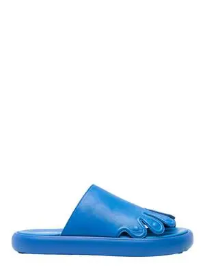 Camper Pelotas Flota Toe-shaped Leather Slides - Blue