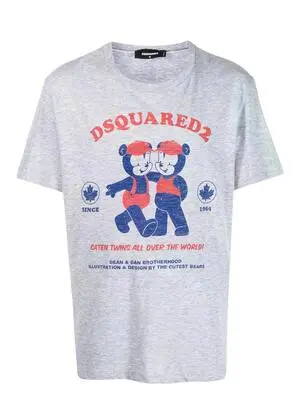 Dsquared2 Logo-print Short-sleeve T-shirt - Grey