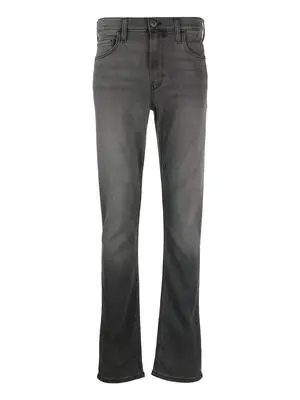 Paige Lennox Low-rise Skinny Jeans - Grey
